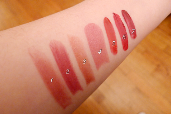 Red Lipstick Swatches - Skin & Tonics : Skincare Guides & Product Reviews